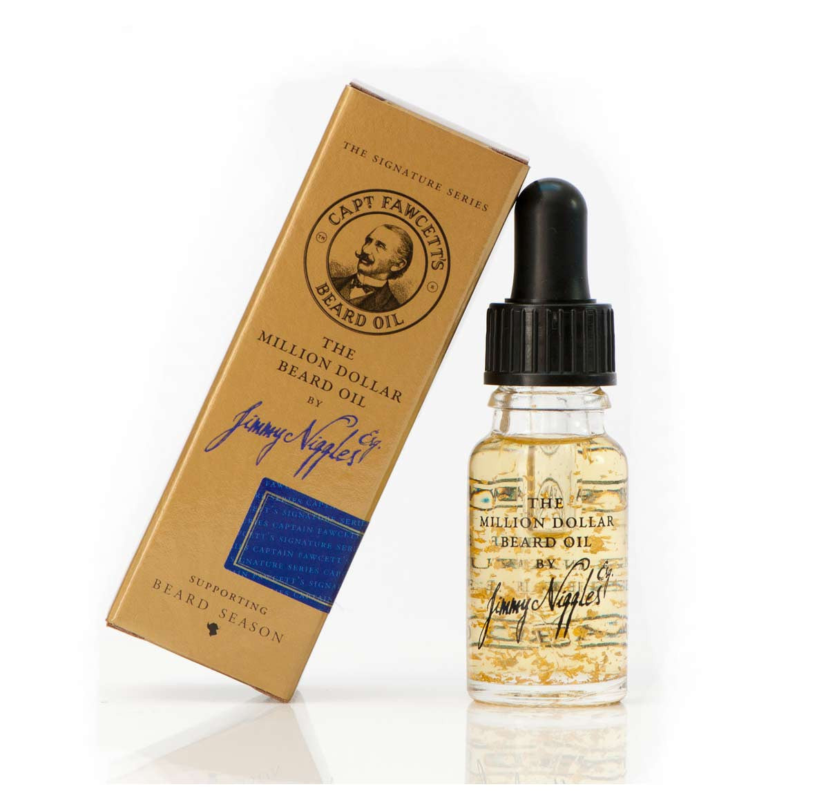 Captain Fawcett, Million Dollar Gold Flake Beard Oil – The Beard Shed